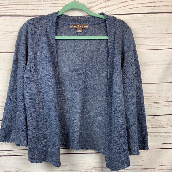 Alexandra + Oak | Sweaters | Alexandra Oak Blue Cardigan Sweater | Poshmark